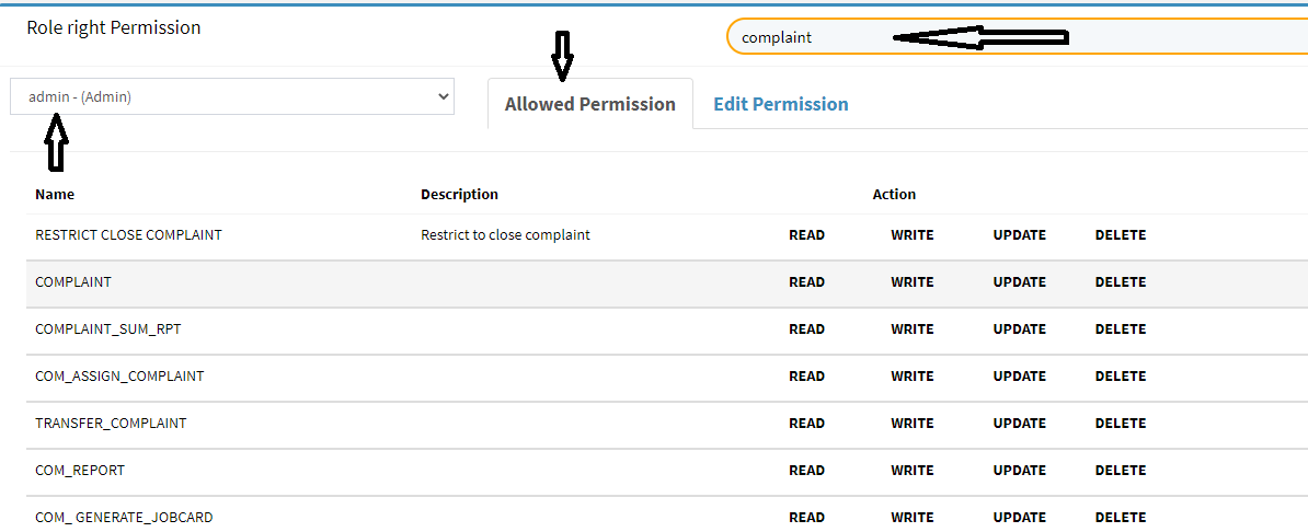 How to assign permission to role? - Facility Technology