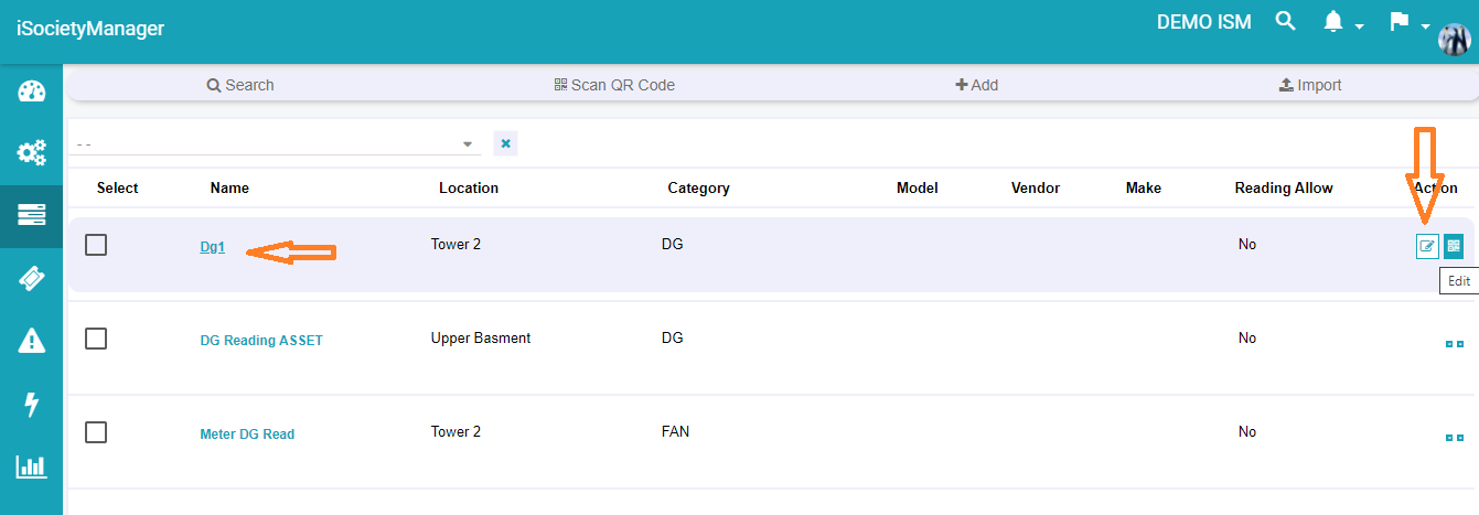 How to edit an asset detail? - Facility Technology