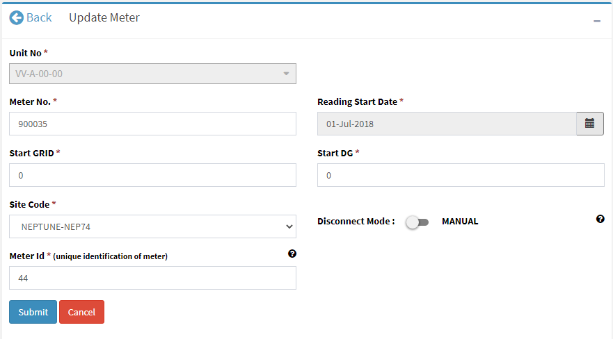 How to update site code and meter ID for online reading and token ...